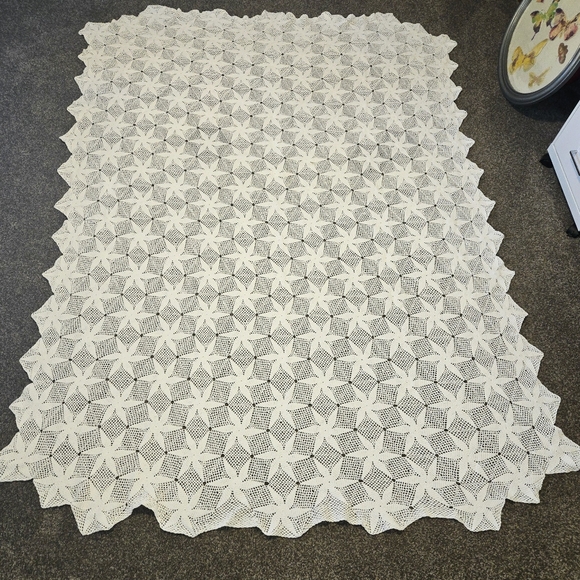 Dining | Vintage Crochet Tablecloth | Poshmark